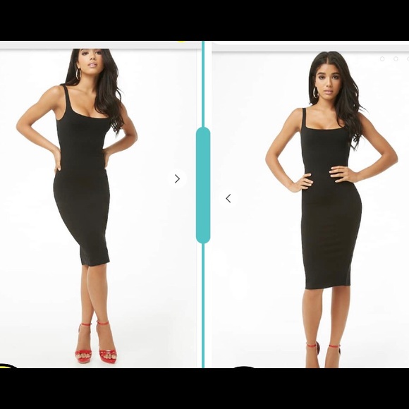 Dresses | Bodycon Black Form Fitting Stretchy Dress | Poshmark